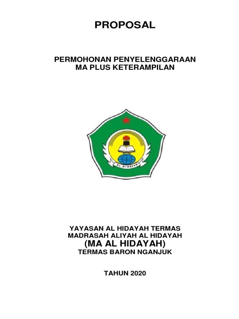 Ma Al Hidayah Proposal Ma-Pk 2 | PDF | Bisnis