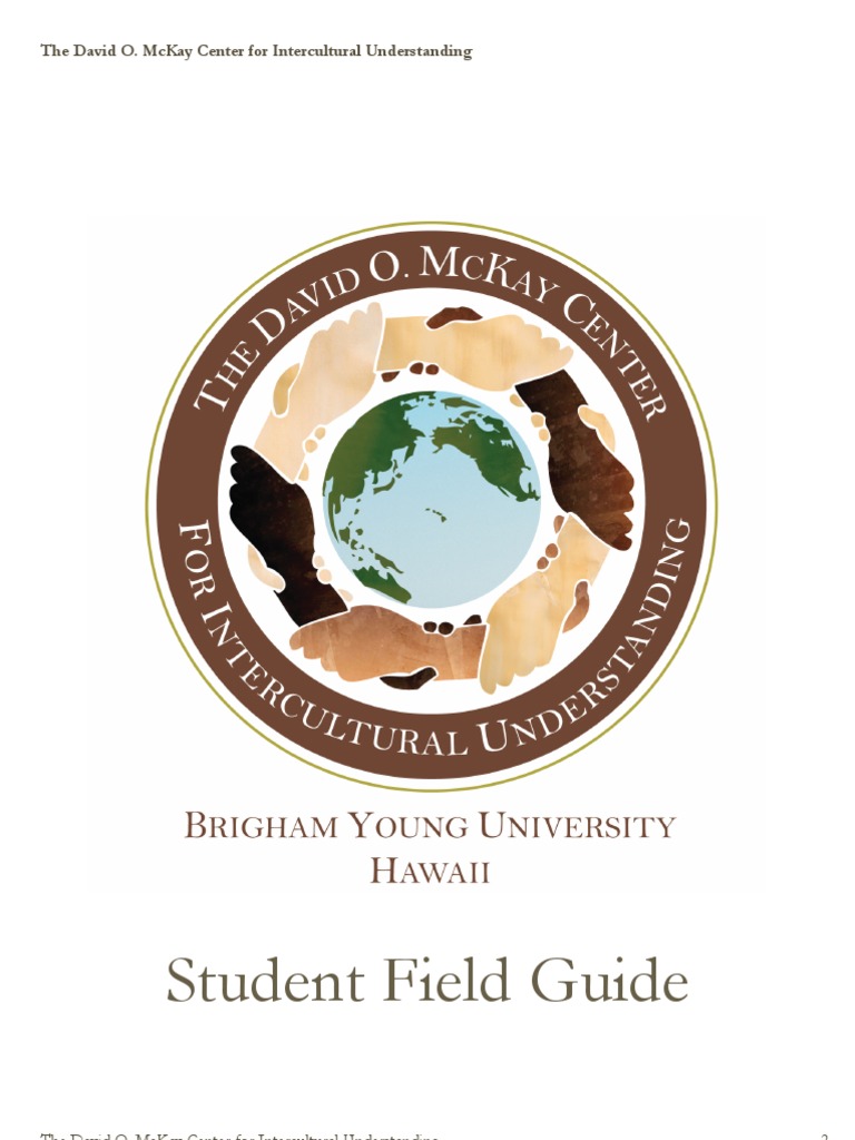 Student Field Guide: The David O. Mckay Center For Intercultural ...