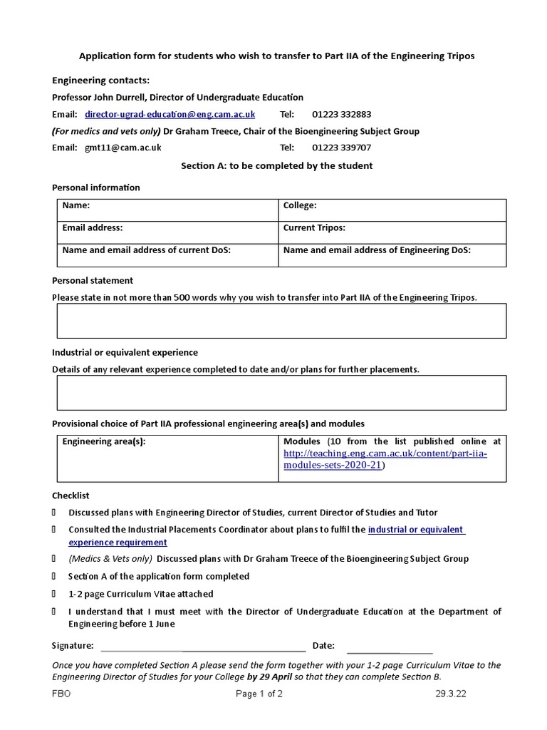Transfer Application Form | PDF | Business | Art