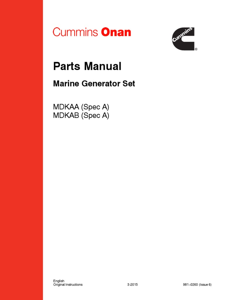 Marine Generator Parts Guide | PDF | Pump | Propulsion