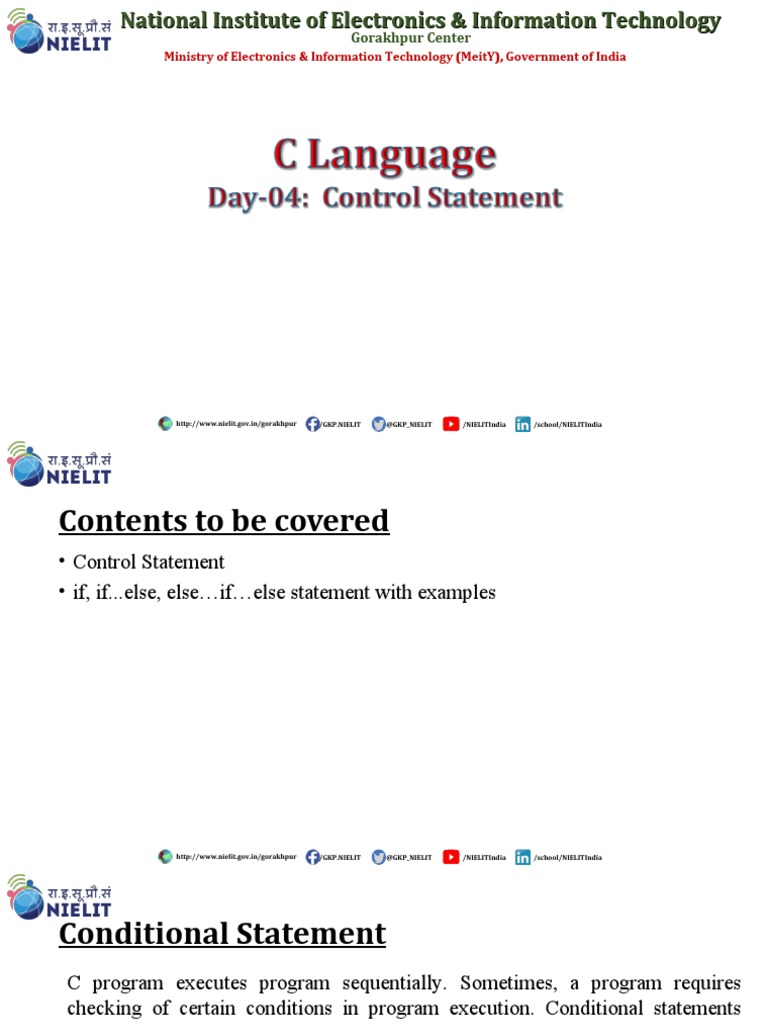 C Language (Day-04) | PDF | C (Programming Language) | Software Engineering C Language (Day-04) | PDF | C (Programming Language) | Software Engineering