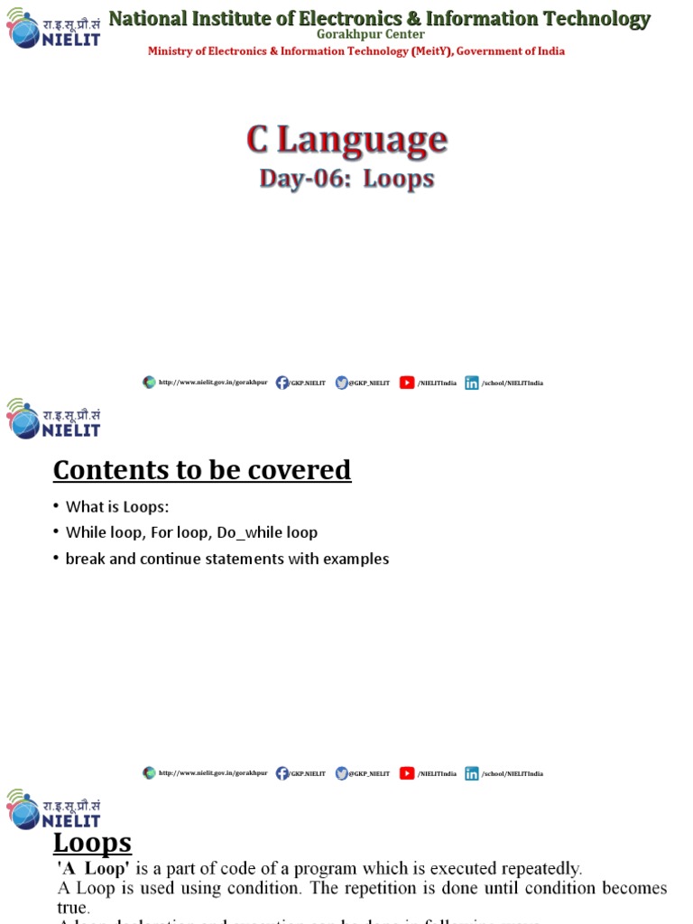 C Language (Day-06) | PDF | Control Flow | Computer Engineering