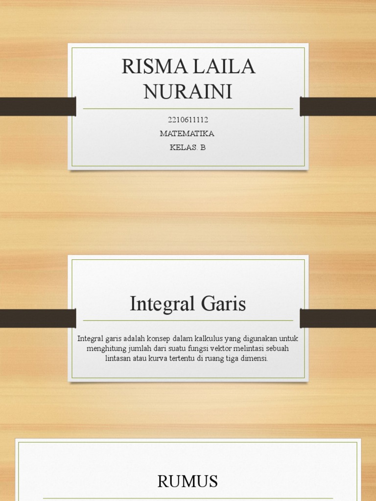Integral Garis dalam Kalkulus 3D | PDF