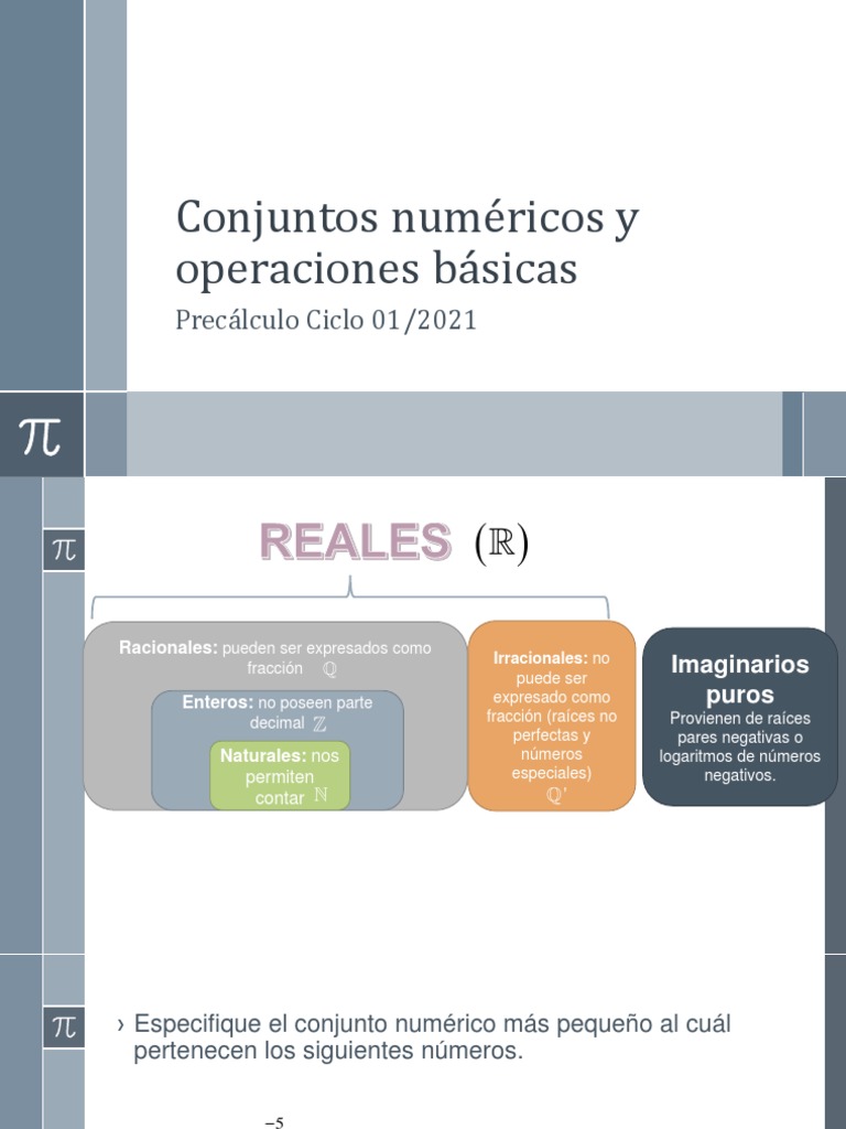 Conjuntos numéricos y operaciones básicas | PDF | División (Matemáticas ...