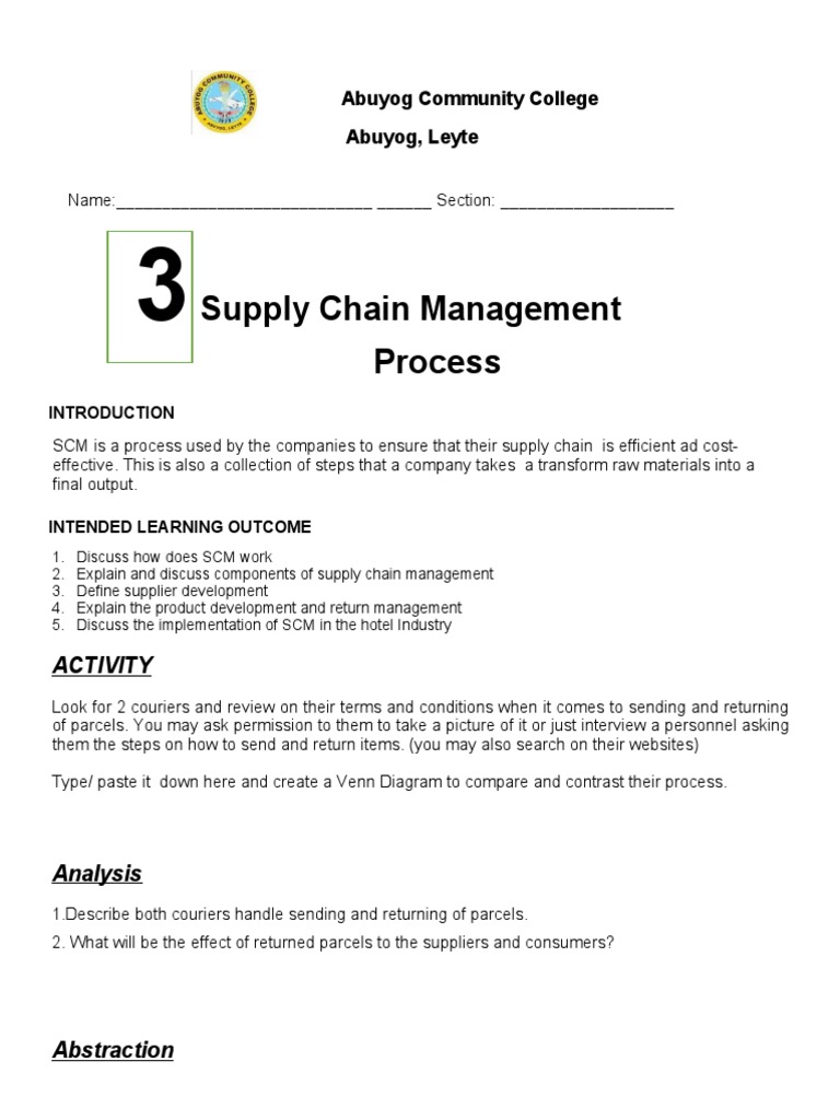 SCM - Module 3 | PDF