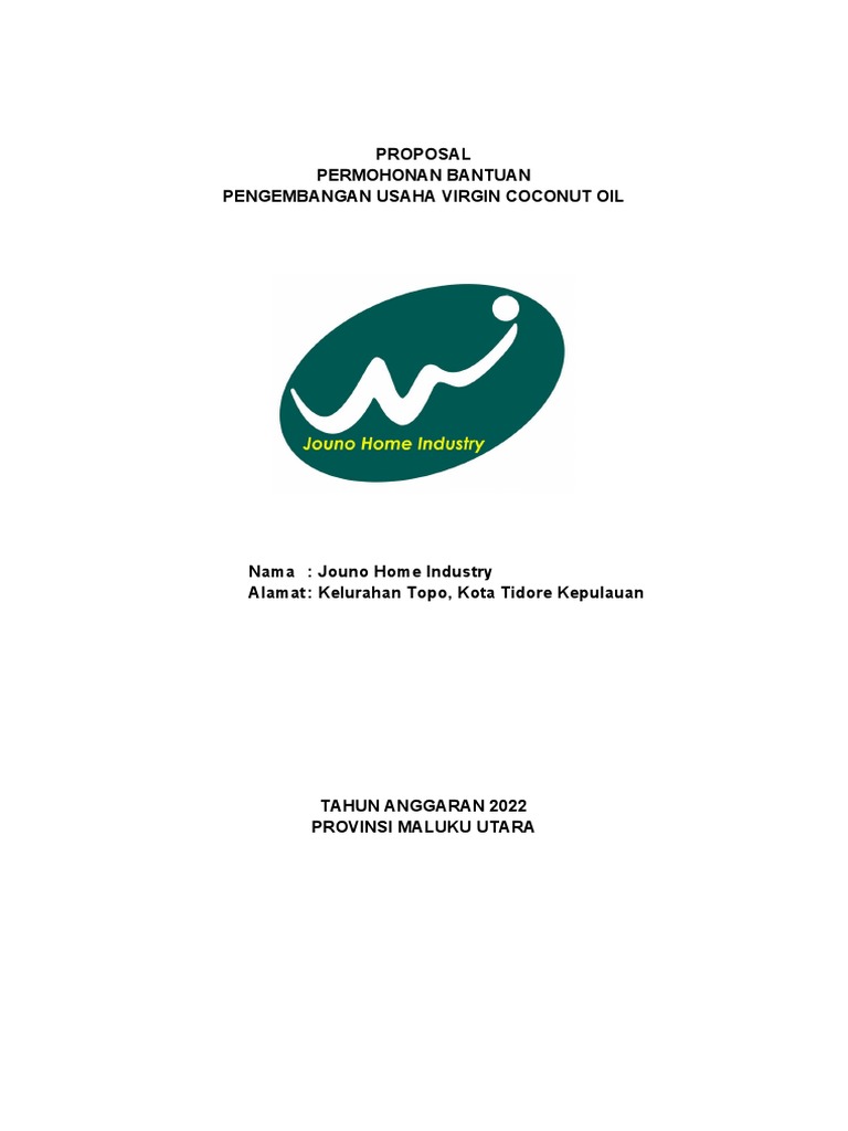 Proposal Permohonan Dana Umkm | PDF