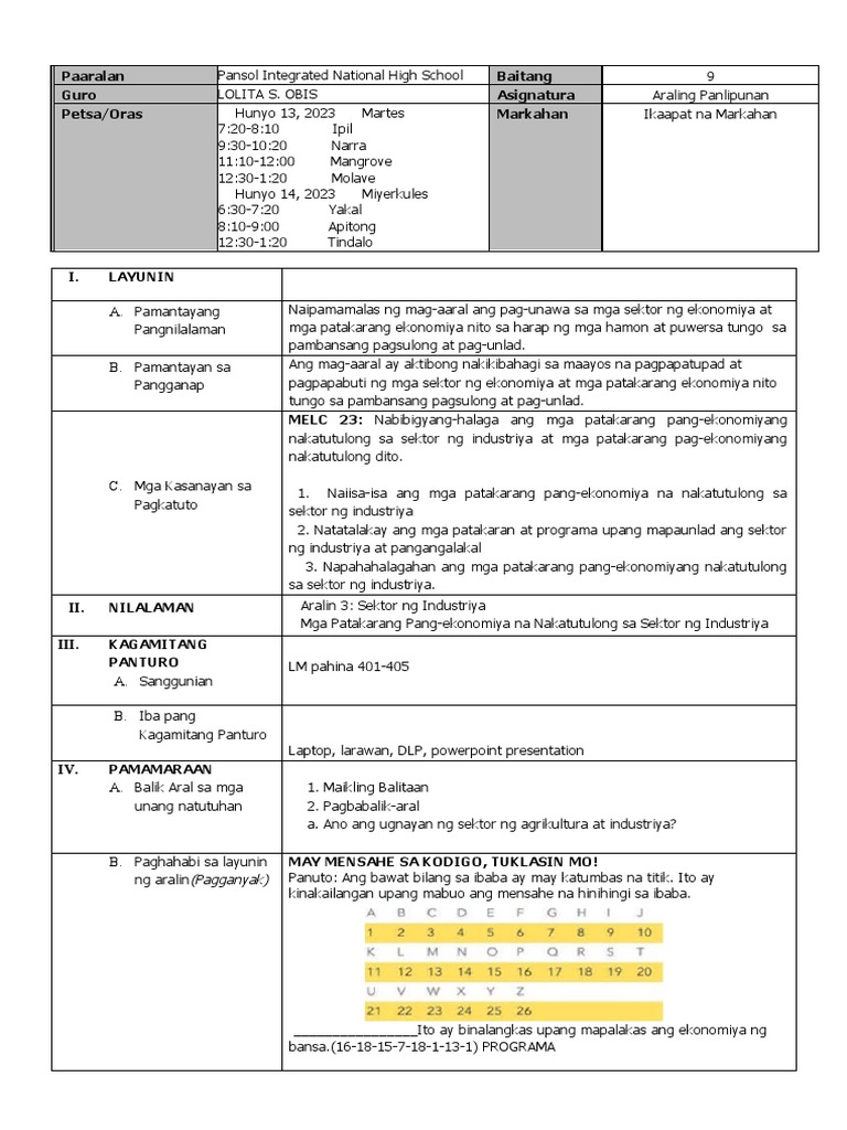 AP9 - LEQ4-W6.day 3 | PDF