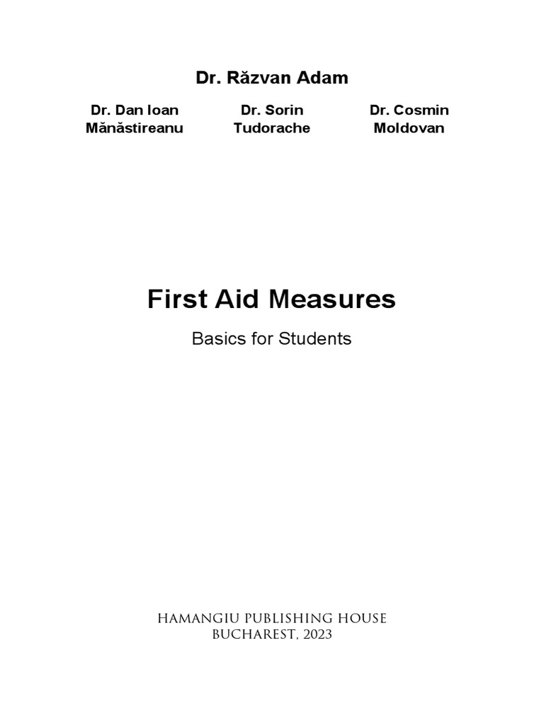 First Aid Measures Basics For Students - Extras | PDF | Breathing | Nerve