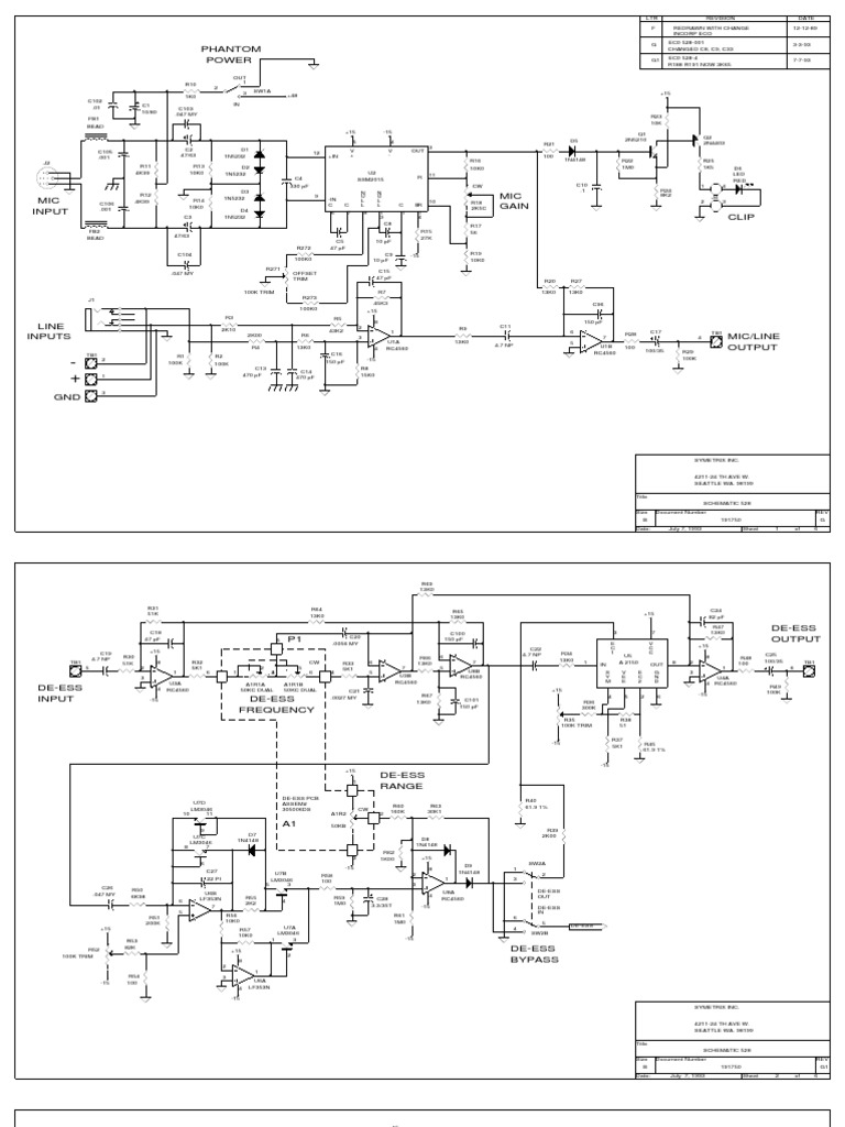 Symetrix 528E Esquematic | PDF