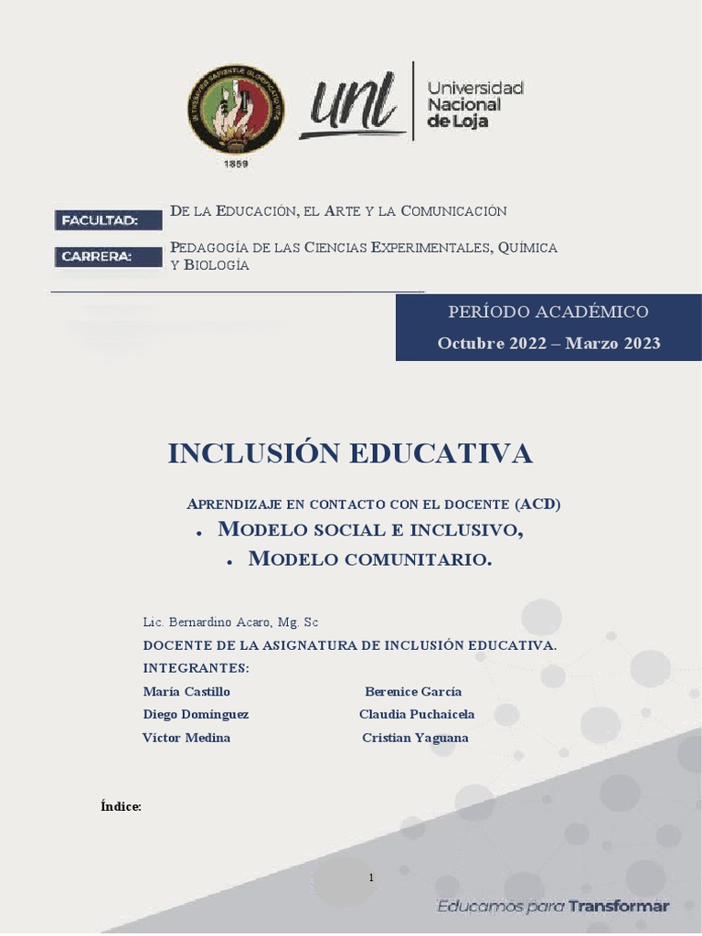 Inclusión Educativa Pdf