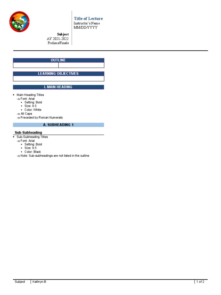Updated Transes Template (Barebones) | PDF