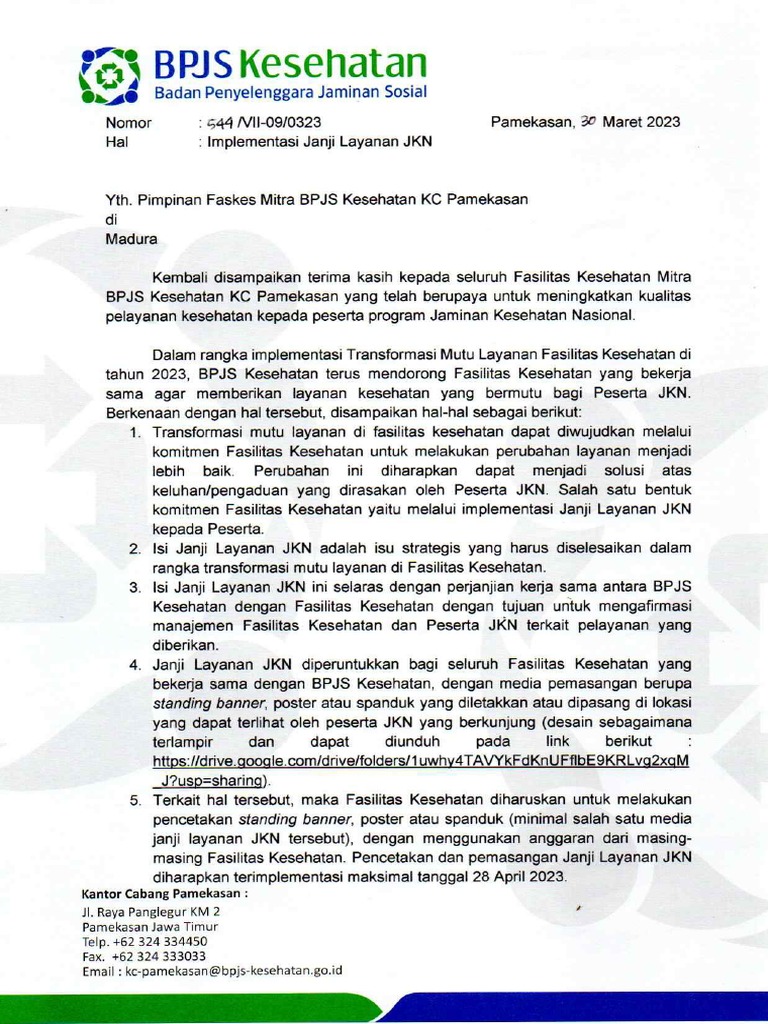 Implementasi Janji Layanan JKN | PDF