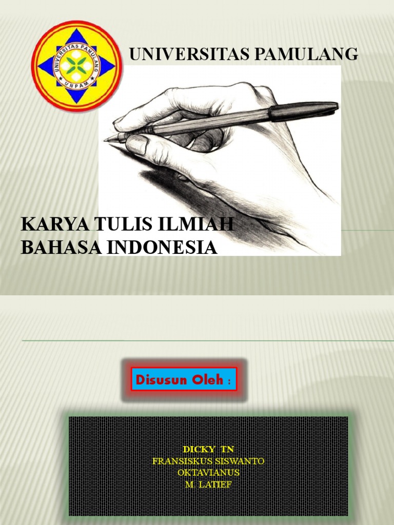 Karya Tulis Ilmiah Powerpoint | PDF