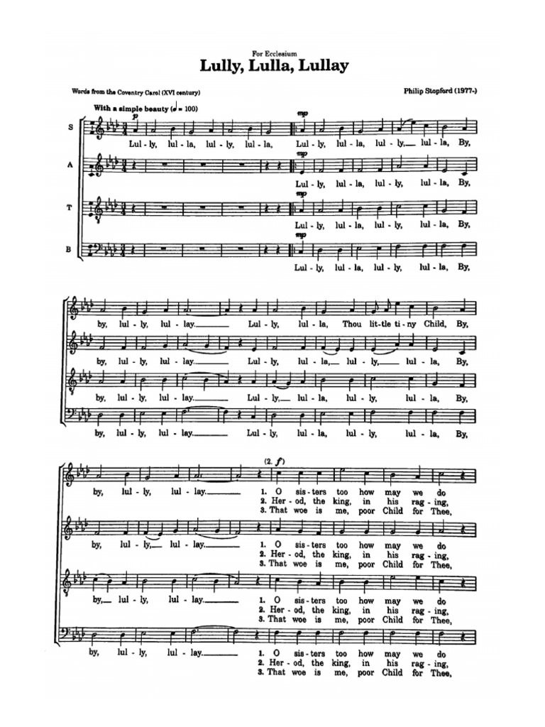 Lully Lulla Lullay | PDF