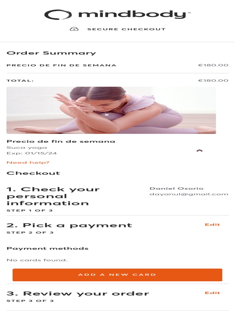 Checkout Mindbody | PDF