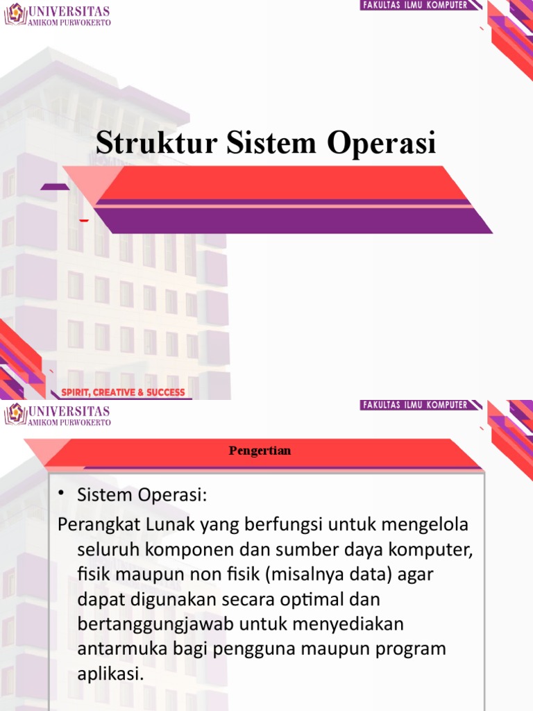 Modul 2 - Struktur Sistem Operasi | PDF