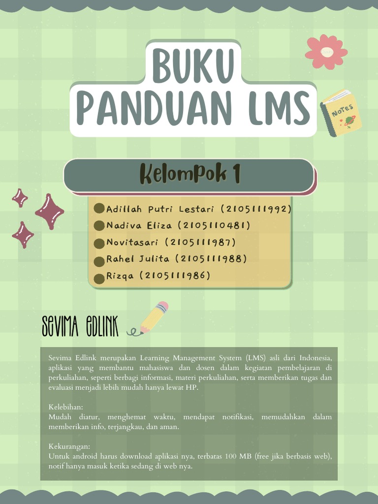 Panduan Penggunaan LMS SEVIMA Edlink | PDF