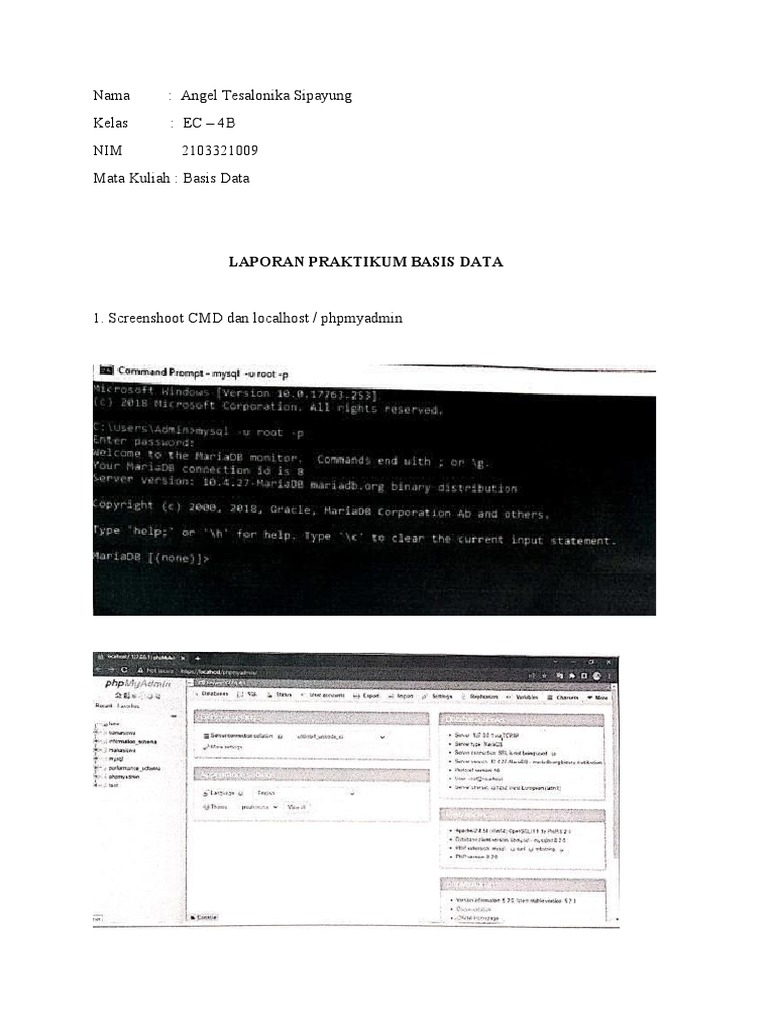 19 - Serly Yorra - Laporan Praktikum Basis Data | PDF | Teknologi & Rekayasa