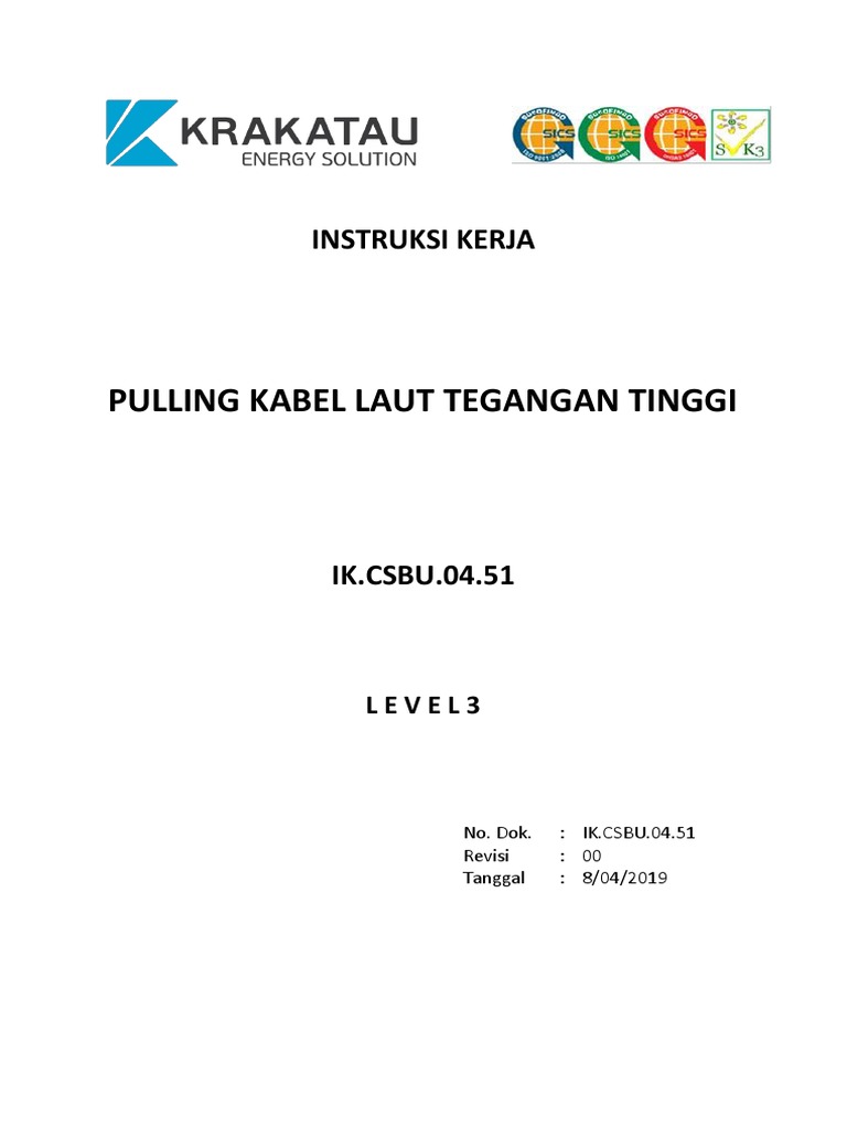 Ik Pemasangan Kabel 150kv Sklt Pdf