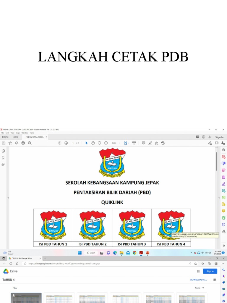 Cara Cetak PBD | PDF