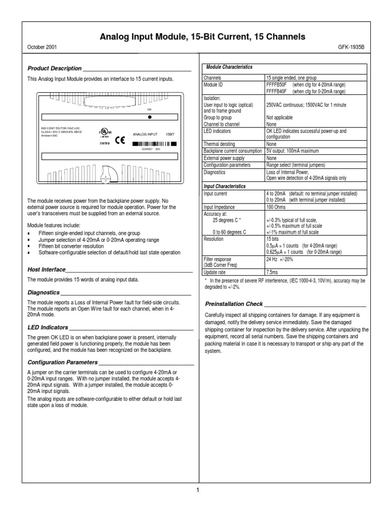 IC200ALG264 | PDF | Programmable Logic Controller | Information And Communications Technology