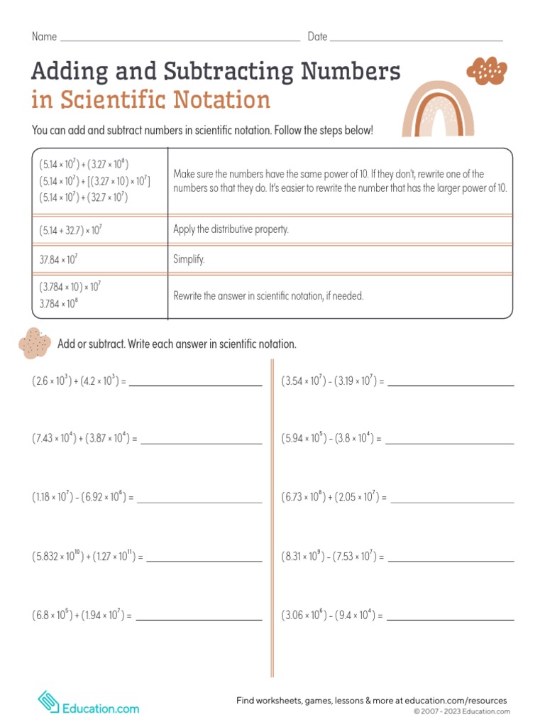 Scientific Notation 2 | PDF | Teaching Methods & Materials