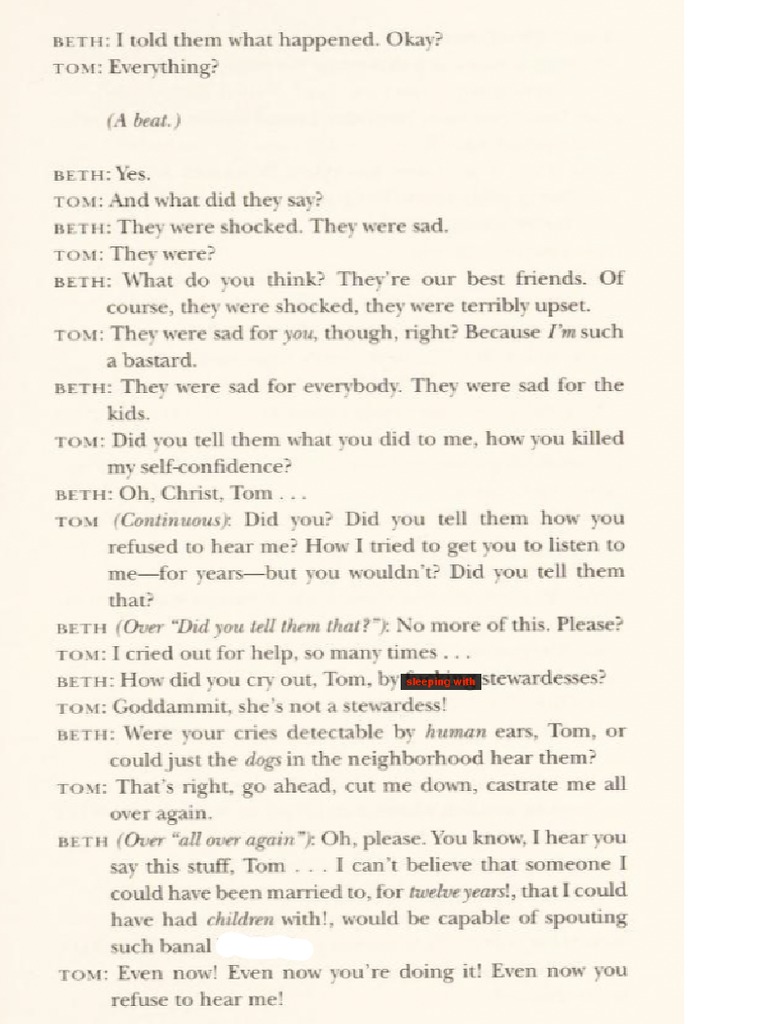 Duologue - Dinner With Friends | PDF