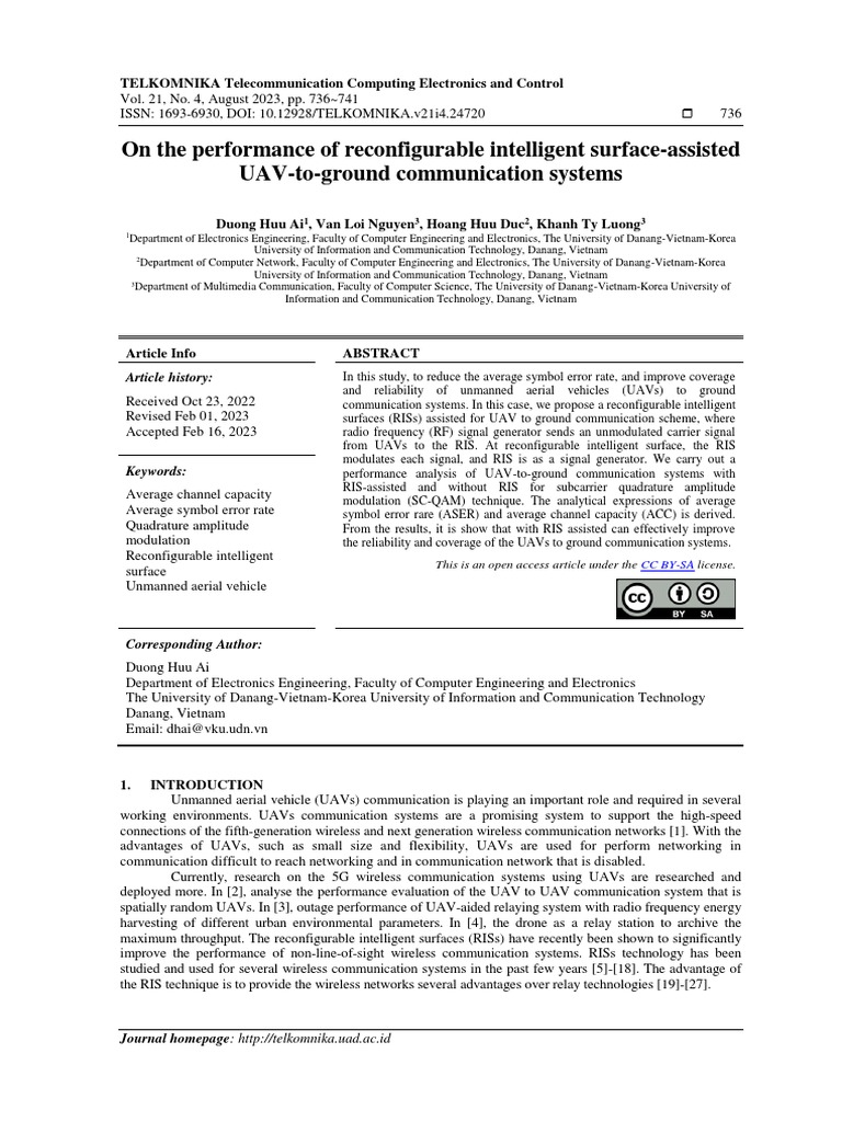 On The Performance Of Reconfigurable Intelligent Surface Assisted Uav To Ground Communication