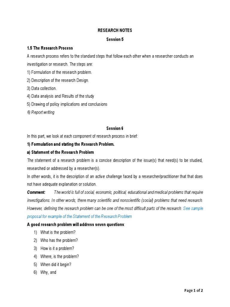Research Methods - Sessions 5 - 7 | Pdf | Goal | Methodology