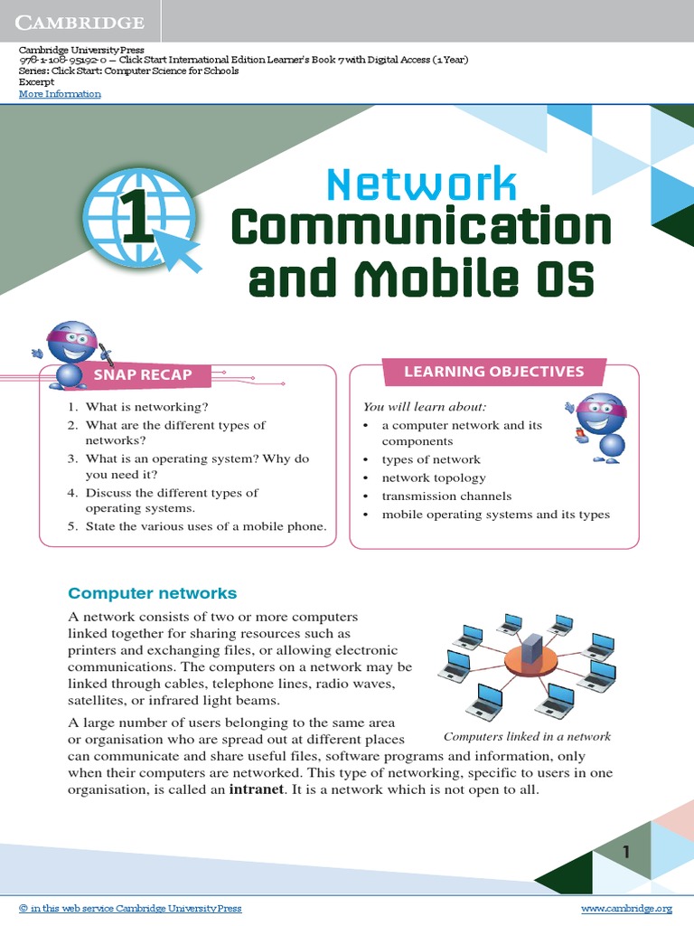 Year 7 Ict Textbook Cambridge | PDF | Computer Network | Client–Server ...