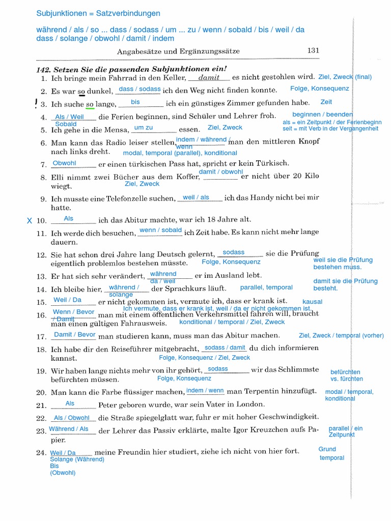 Konjunktionen Mix Übung | PDF