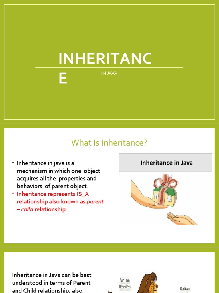 Inheritance Pdf Inheritance Object Oriented Programming Method