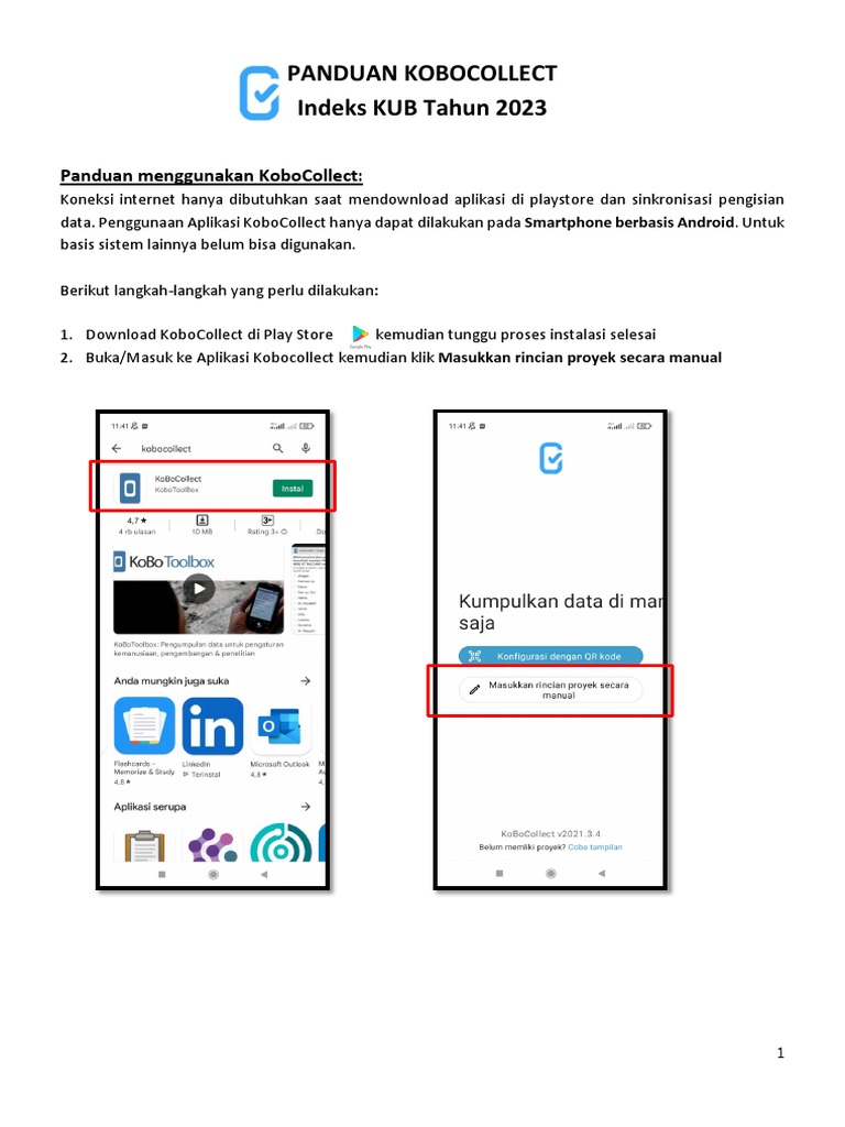 Panduan KoboCollect Indeks KUB 2023 | PDF