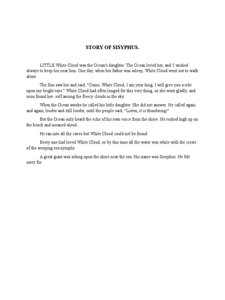 Story of Sisyphus (Sfile | PDF
