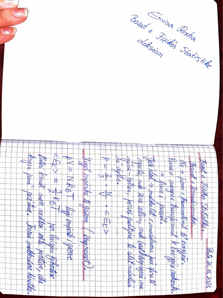 Bazat e Fizikes Statistike Leksion | PDF