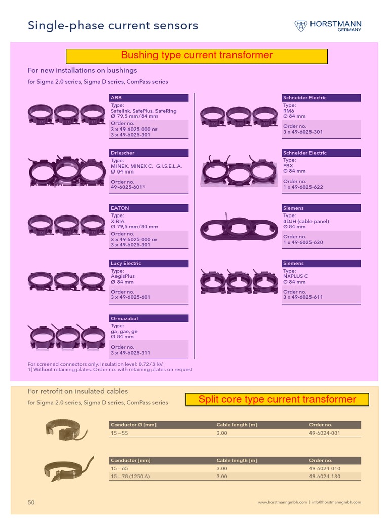 Current Transformer For ComPas Serial | PDF | Transformer ...