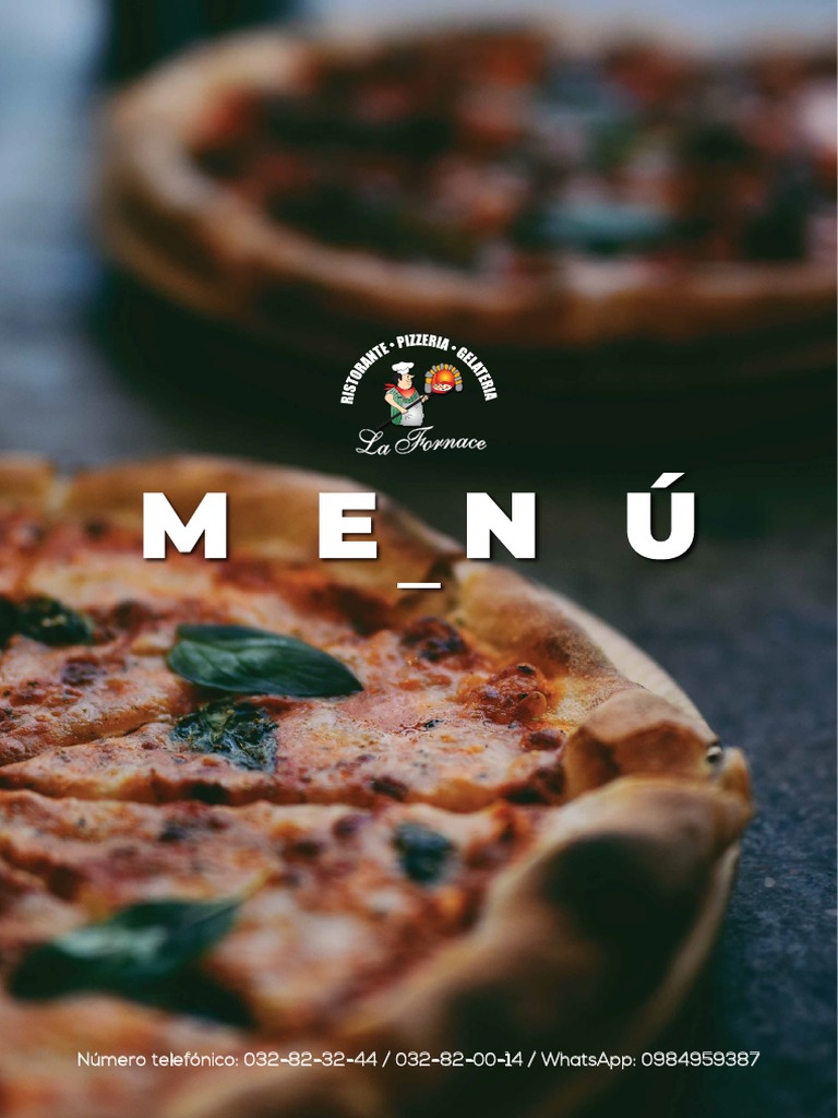Menu La Fornace Actualizado | PDF