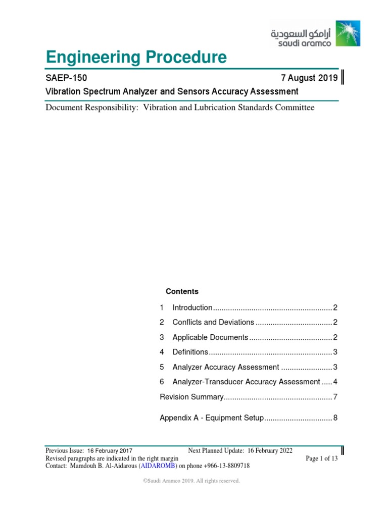 Saep 150 | PDF | Spectral Density | Calibration