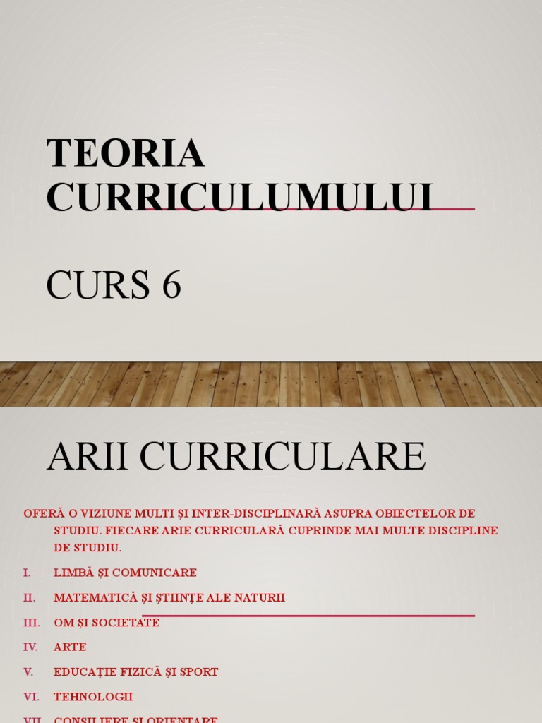 Ariile Curriculare | PDF