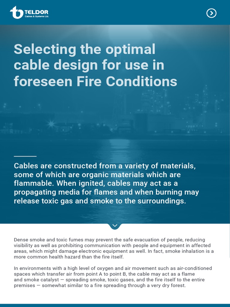 Fire Safety: Choosing Flame Retardant Cables | PDF