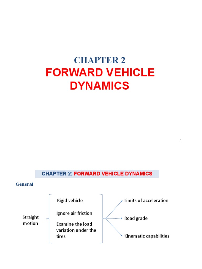 Forward Vehicle Dynamics Analysis | PDF | Force | Acceleration