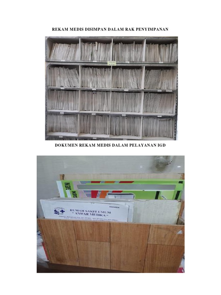 Bukti Penyimpanan Dokumen Rekam Medis | PDF