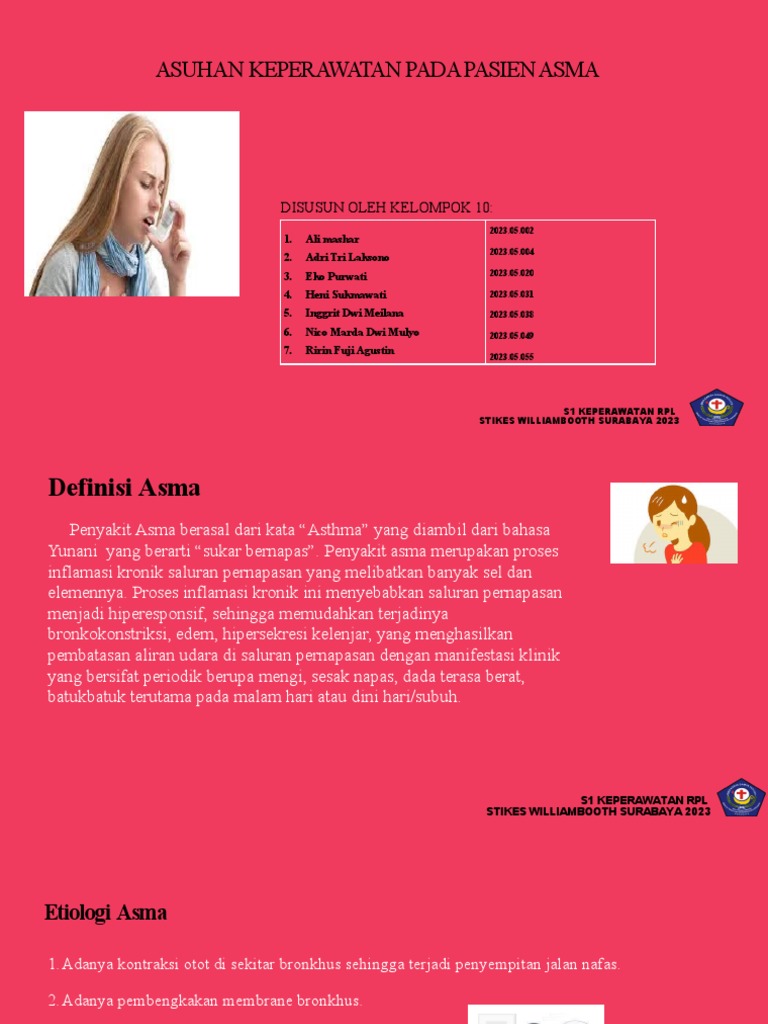 Ppt Asuhan Keperawatan Pada Pasien Asma | PDF