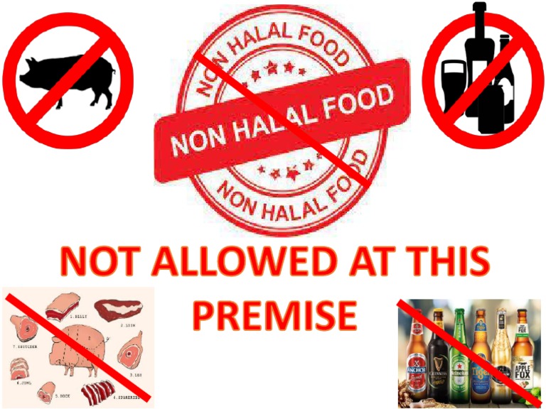 Non Halal Food Not Allowed | PDF
