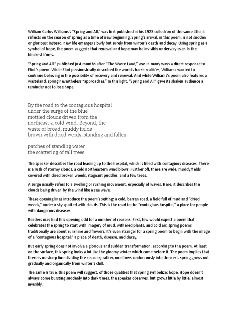 William Carlos Williams | PDF | Poetry