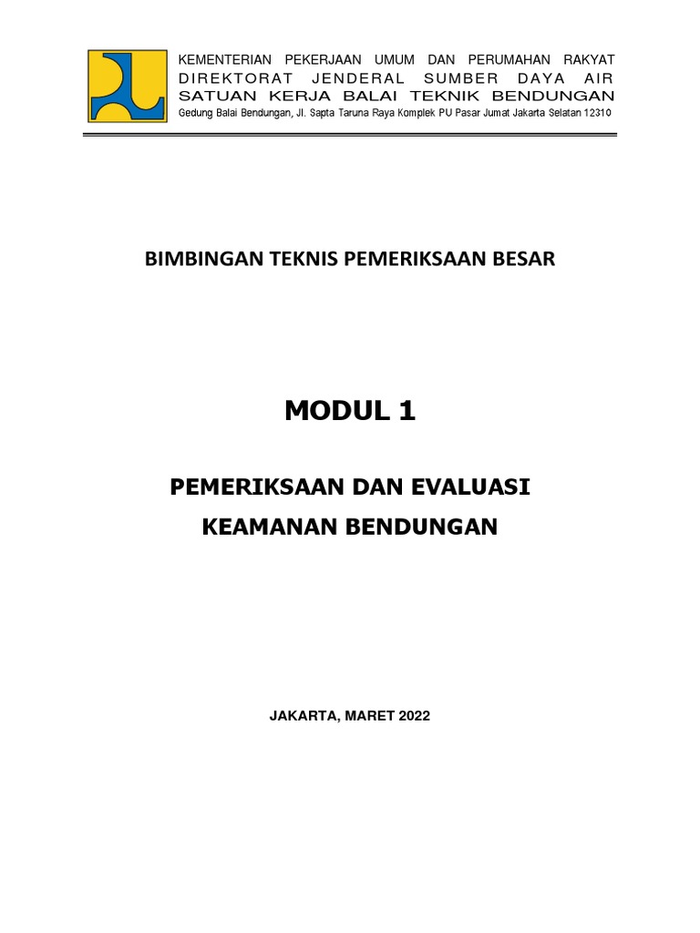 Modul 1 - Pemeriksaan & Evaluasi Keamanan Bend | PDF