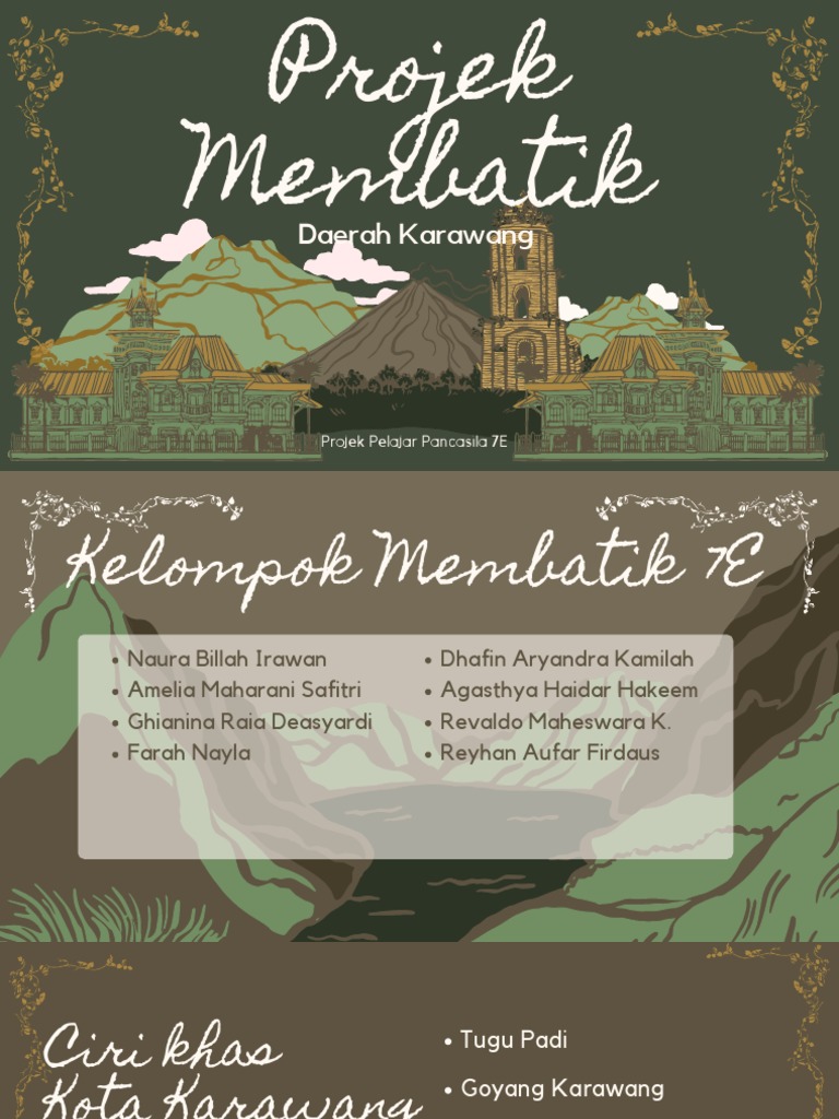 Projek Membatik 7E | PDF