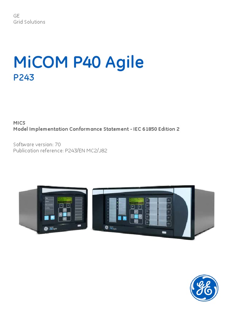 Micom P40 Agile: Ge Grid Solutions | PDF