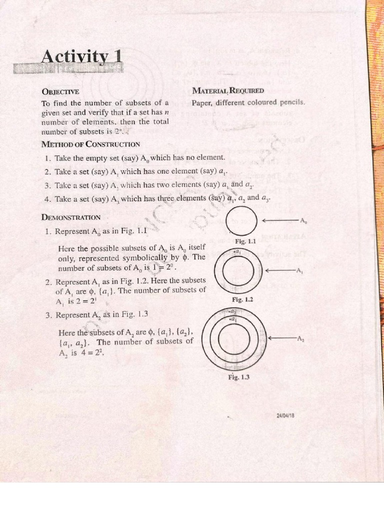 Math Activity | PDF