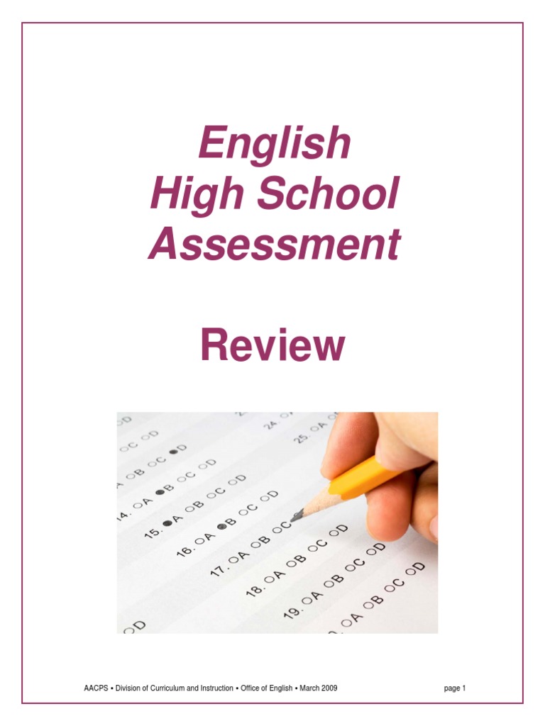 English HSA Preparation Guide | PDF | Narration | Verb